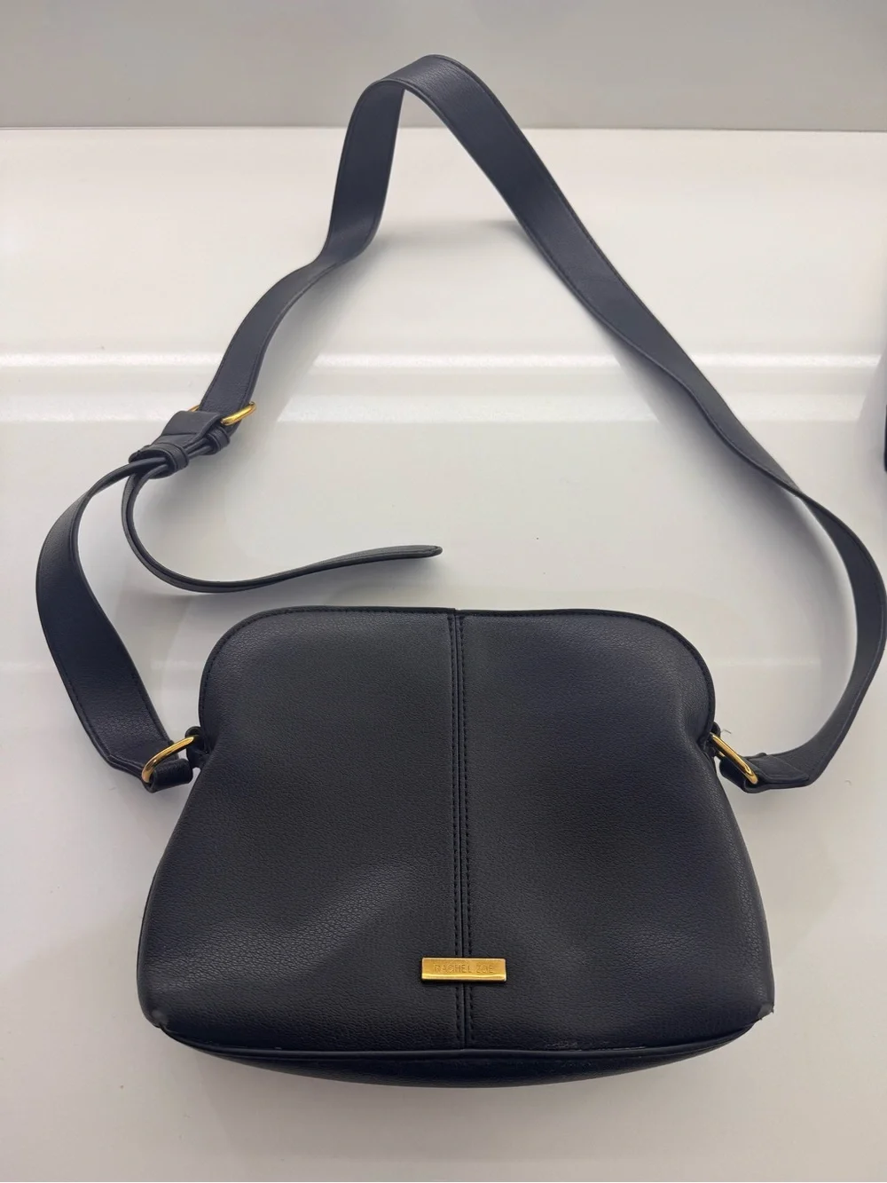 Rachel Zoe | Bags | Rachel Zoe Black Leather Crossbody With Gold ...